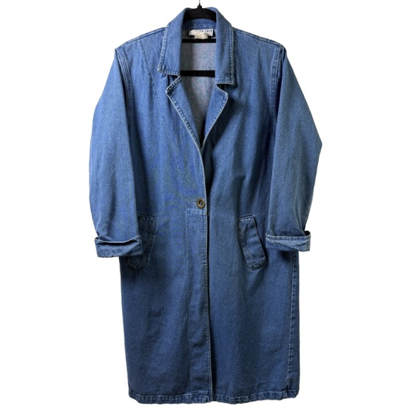 Vintage | Jackets & Coats | Vintage Long Jean Jacket Duster | Poshmark
